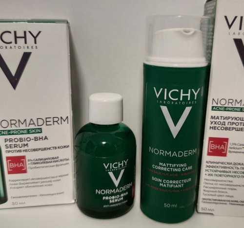 Vichy normaderm сыворотка и крем уход новые