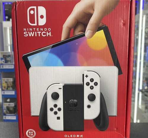 Игровая консоль Nintendo Switch Oled белый (чип)