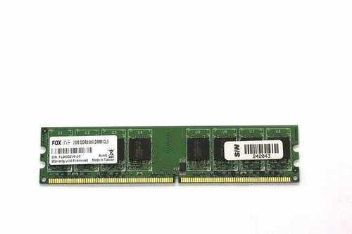 Модуль памяти dimm DDR2 2Gb PC-6400 foxline FL800D