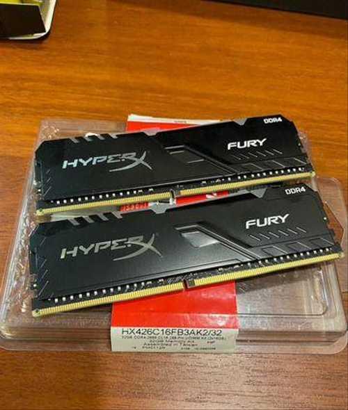Kingston HyperX fury Black RGB 32Gb (2x16gb Kit)