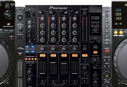 Pioneer Cdj 900 пара + пульт djm 800