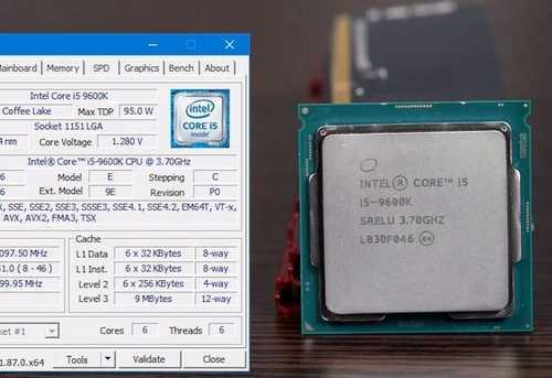 Intel I5 9600K + Gigabyte Z390 Gaming SLI + кулер
