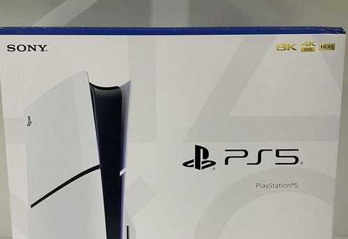 Игровая приставка PS5 Slim 1Tb белая 2000 дисковод