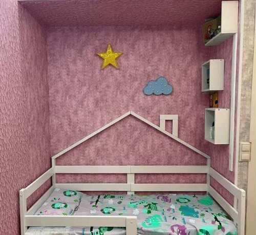 Кроватка Терем Инк для малыша с бортиком из массив