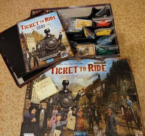 Ticket to ride 1901 легенды запада настольная игра