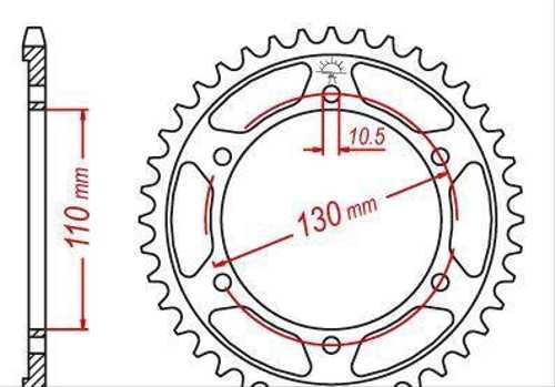 Звезда цепного привода JTR1876 45ZBK