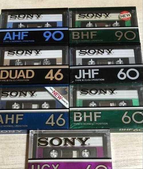 Аудиокассеты Sony (Япония) начало 80-тых