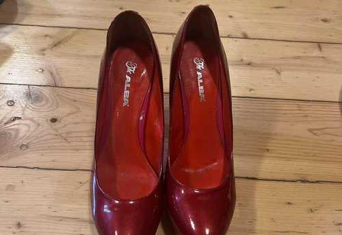 Туфли женские красные alba 38 размер