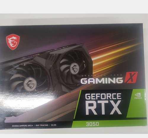 Коробка от видеокарты MSI RTX 3050 Gaming X 8Gb