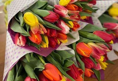 Тюльпаны к 8 марта оптом и розницу