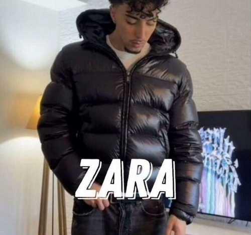 Пуховик zara x moncler puffer jacket