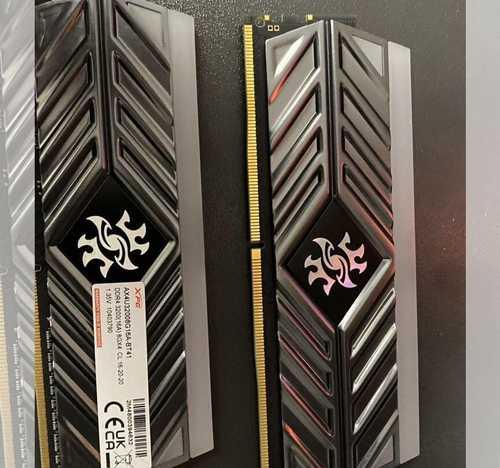 Оперативная память ddr4 16gb(8x2) xpg rgb