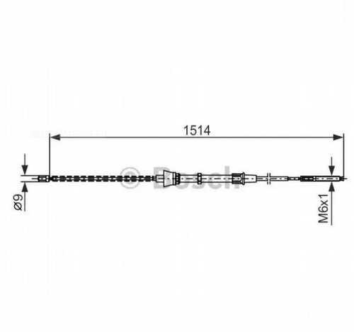 Bosch 1 987 477 695 Трос стояночного тормоза