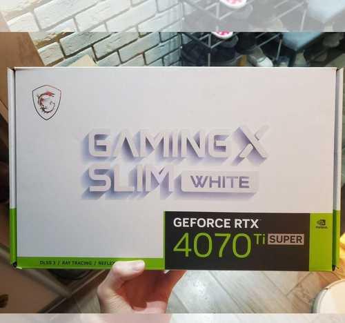 Видеокарта Msi rtx 4070 ti super gaming x slim wh