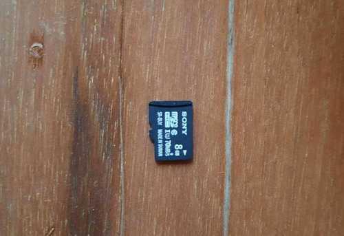Карта памяти Sony MicroSD 8 GB 70MB/s