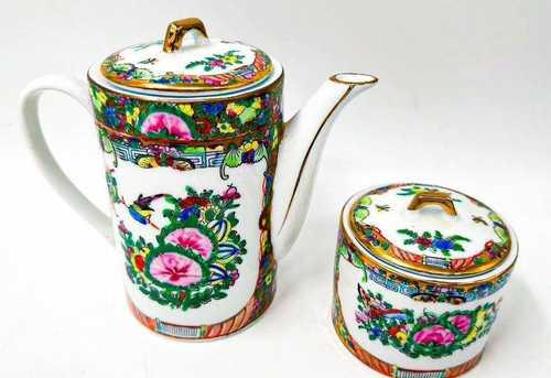 Сахарница и чайник, роспись.Китай 1970-е г