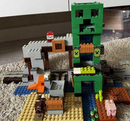 Lego minecraft шахта крипера