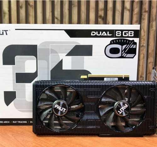 Видеокарта rtx 3050 palit dual oc 8gb