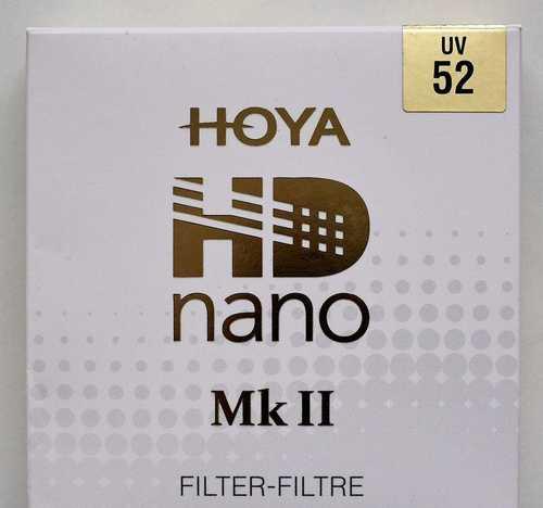 Светофильтр Hoya UV HD nano Mk II 52mm, Japan