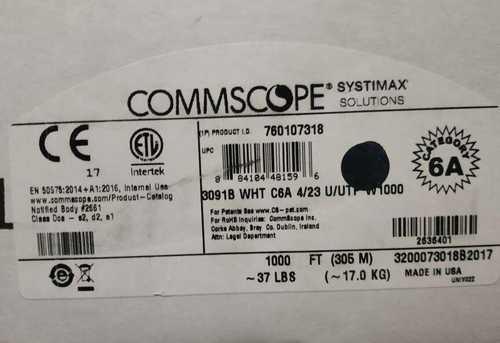 Кабель 760107318 CommScope systimax UTP Кат.6А