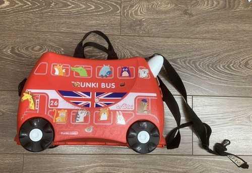 Детский чемодан trunki bus