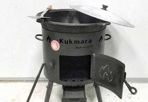 Чугунный казан 16 л + печь kukmara + шумовка