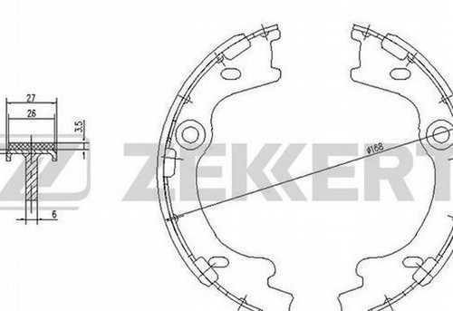 Тормозные колодки барабанные Zekkert BK-4454