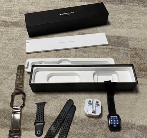 Часы apple watch 3 42mm nike