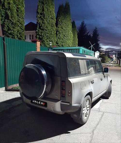 Чехол запасного колеса Defender (нержавейка)