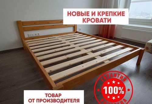 Надежная кровать из массива / гарантия 18 мес