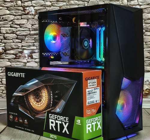 Игровой пк Ryzen 7 5700X/RTX3070/16Gb/SSD480