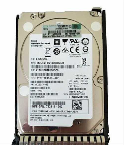 Жесткий диск HP 1.8TB 872481-B21 781515-001 SAS