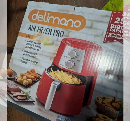 Мультипечь аэрогриль Delimano air fryer pro