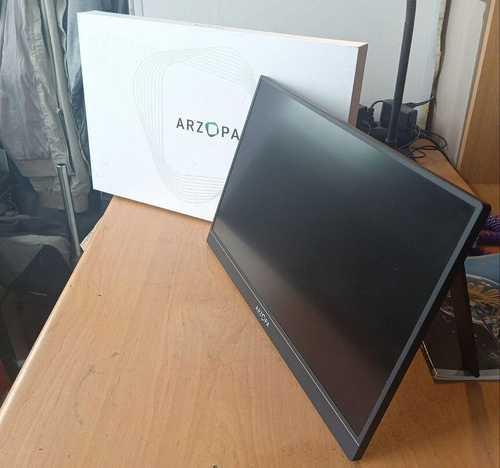 16.1" Монитор arzopa Z1FC 144Hz FHD, черный + кабе