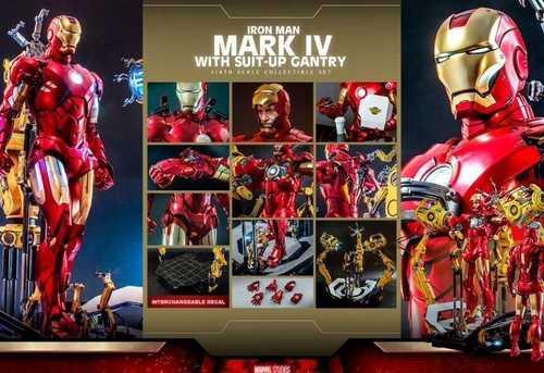 Hot toys QS021 и 020 Iron Man Suit Up Gantry 1/4