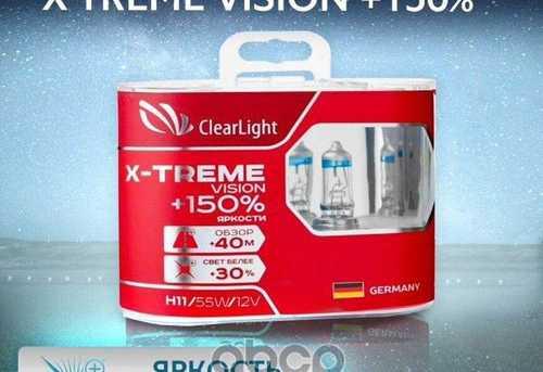 Лампа 12V H11 55W +150% PGJ19-2 ClearLight X-tr