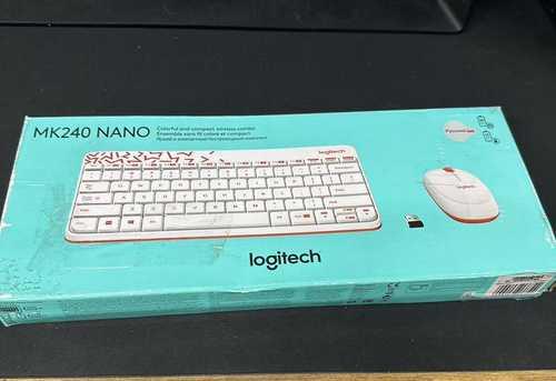 Клавиатура+мышь беспроводная Logitech MK240 Nano