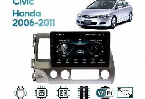 Штатная магнитола Honda Civic седан 2006-11,л/руль