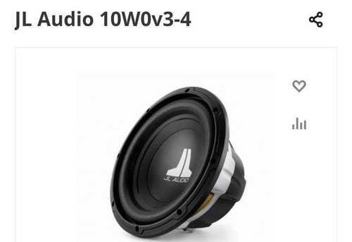 Сабвуфер JL Audio 10W0v3-4