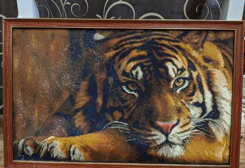 Алмазная картина тигр