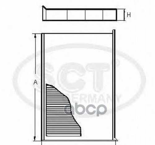 Фильтр салона стандарт SCT Germany SA 1115 Опель