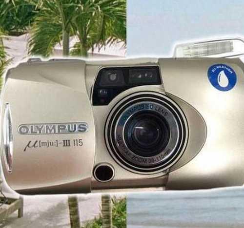 Фотоаппарат мыльница плёночный Olympus mju lll 115