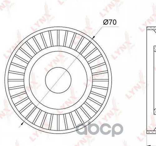 Ролик натяжной навесного оборудования ford Focu