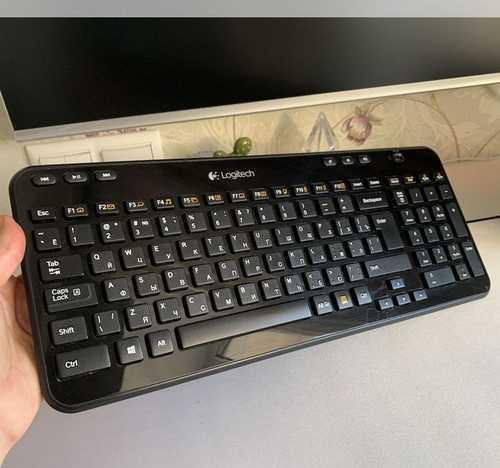 Клавиатура беспроводная глянцевая Logitech K360