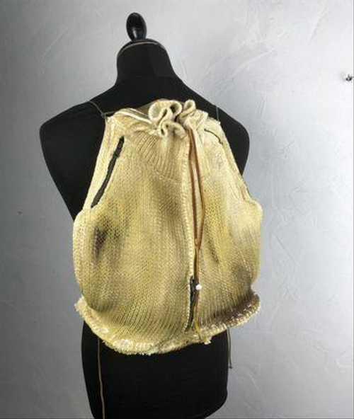 Aldea Tenet Knitted Amputated Wool Backpack