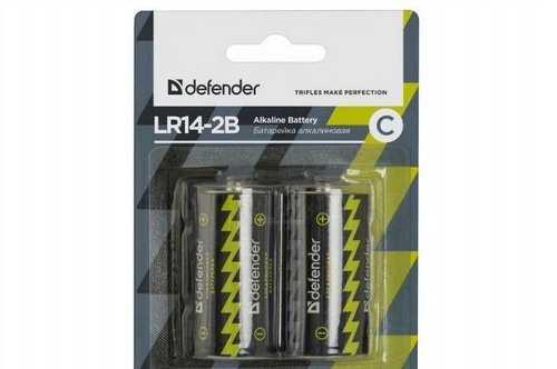 Батарейка алкалиновая Defender LR14-2B С в блисте