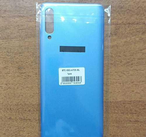 Задняя крышка для Samsung A705F (A70) голубая