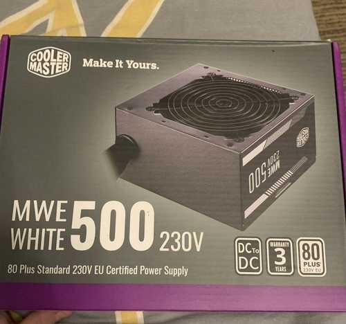 Блок питания Cooler Master MWE 500 white - V2