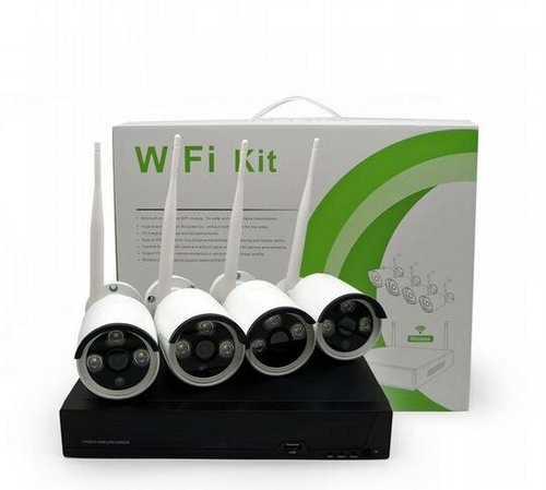 NEW 4 камеры ip wi-fi 5мп Комплект видеонаблюдения