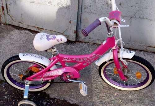 Детский велосипед 4 колёсный,колеса 16 дюймов